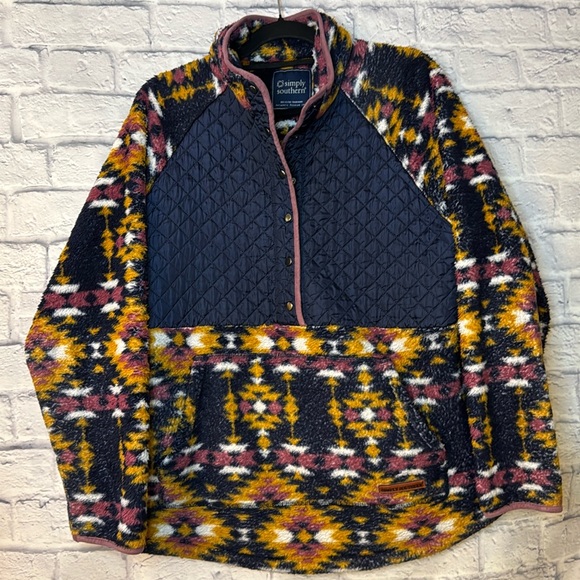 Simply Southern | Tops | Simply Southern 2 Snap Quilted Fleece | Poshmark